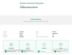 Black Bentley Continental 2005 in Tallinn, with an engine capacity of 6.00 L and mileage of 180 thousand km for 24495 €, photo 29 on AUTOMOTO.COM.LV