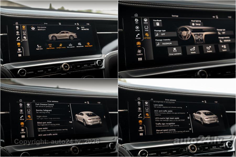 Bentley Continental 2021 in Tartu, with an engine capacity of 4.00 L and mileage of 17 thousand km for 179900 €, photo 25 on AUTOMOTO.COM.LV