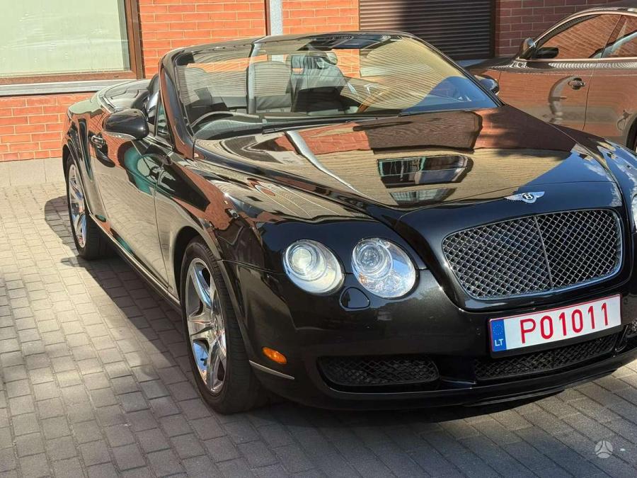 Black Bentley continental-gt 2007 in Vilnius, with an engine capacity of 6.00 L and mileage of 80 thousand km for 50000 €, photo 4 on AUTOMOTO.COM.LV