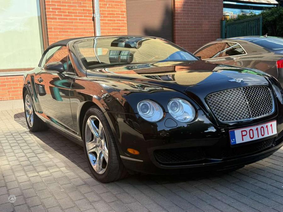 Black Bentley continental-gt 2007 in Vilnius, with an engine capacity of 6.00 L and mileage of 80 thousand km for 50000 €, photo 6 on AUTOMOTO.COM.LV