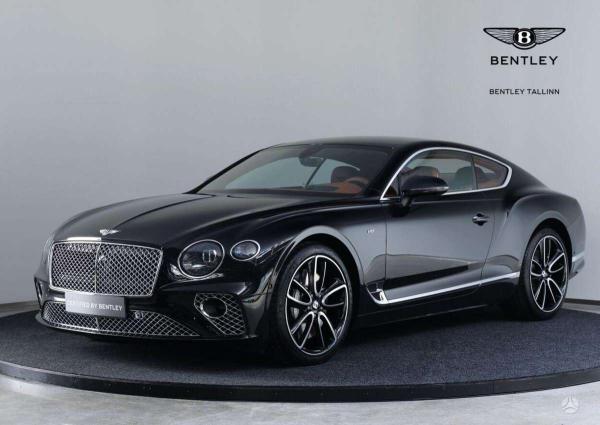 Melns Bentley continental-gt 2022 Tallina, ar dzinēja tilpumu 4.00 L un nobraukumu 8 tūkst. km par 209000 €, foto 1 vietnē AUTOMOTO.COM.LV