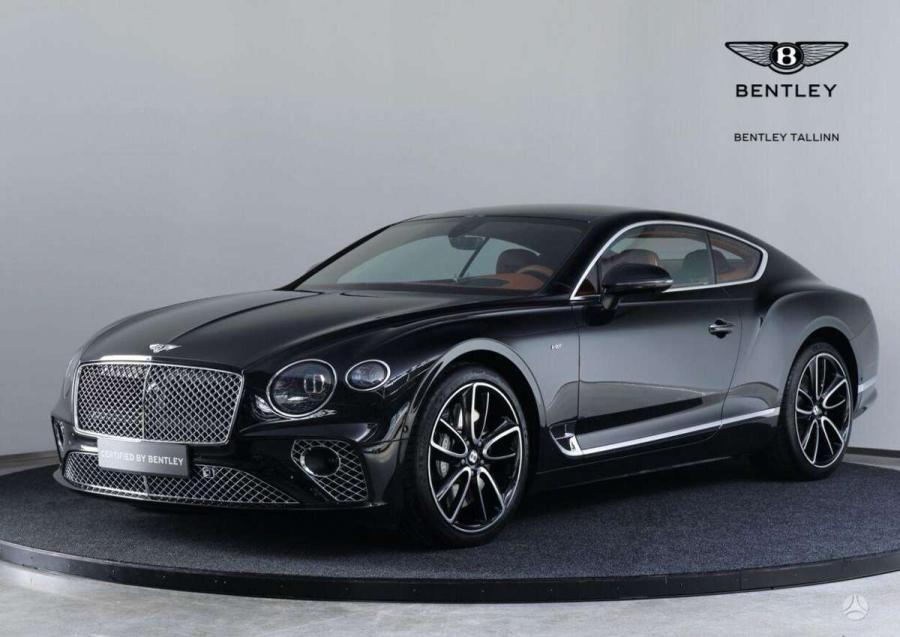 Melns Bentley continental-gt 2022 Tallina, ar dzinēja tilpumu 4.00 L un nobraukumu 8 tūkst. km par 209000 €, foto 1 vietnē AUTOMOTO.COM.LV