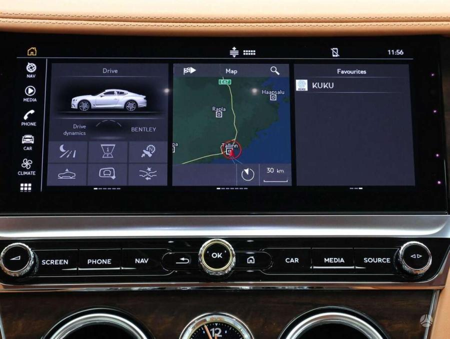Melns Bentley continental-gt 2022 Tallina, ar dzinēja tilpumu 4.00 L un nobraukumu 8 tūkst. km par 209000 €, foto 17 vietnē AUTOMOTO.COM.LV