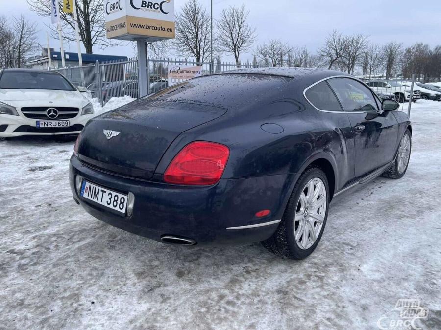 Blue Bentley continental-gt 2005 in Avizieniai, with an engine capacity of 6.00 L and mileage of 124 thousand km for 19900 €, photo 4 on AUTOMOTO.COM.LV