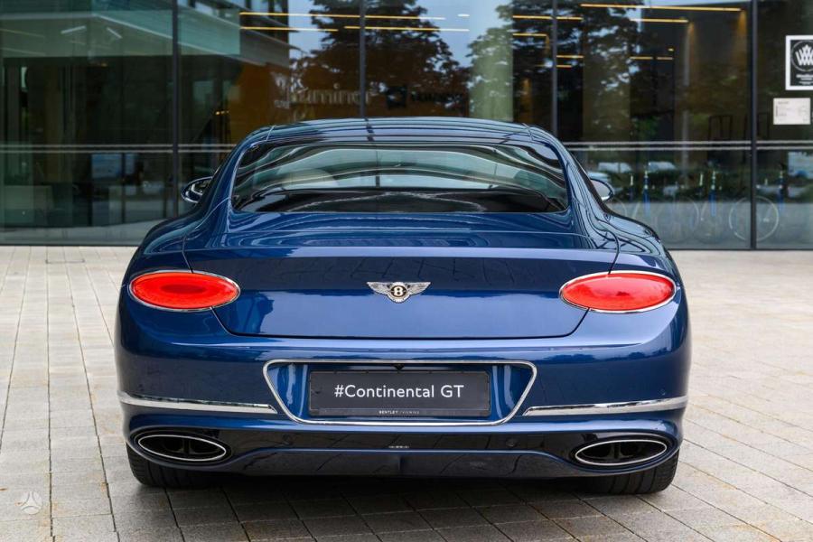 Blue Bentley continental-gt 2019 in Vilnius, with an engine capacity of 5.95 L and mileage of 78 thousand km for 132000 €, photo 5 on AUTOMOTO.COM.LV