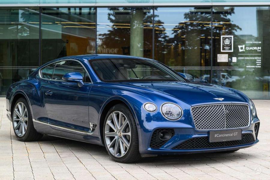 Blue Bentley continental-gt 2019 in Vilnius, with an engine capacity of 5.95 L and mileage of 78 thousand km for 132000 €, photo 8 on AUTOMOTO.COM.LV