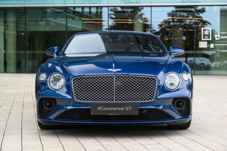 Blue Bentley continental-gt 2019 in Vilnius, with an engine capacity of 5.95 L and mileage of 78 thousand km for 132000 €, photo 9 on AUTOMOTO.COM.LV