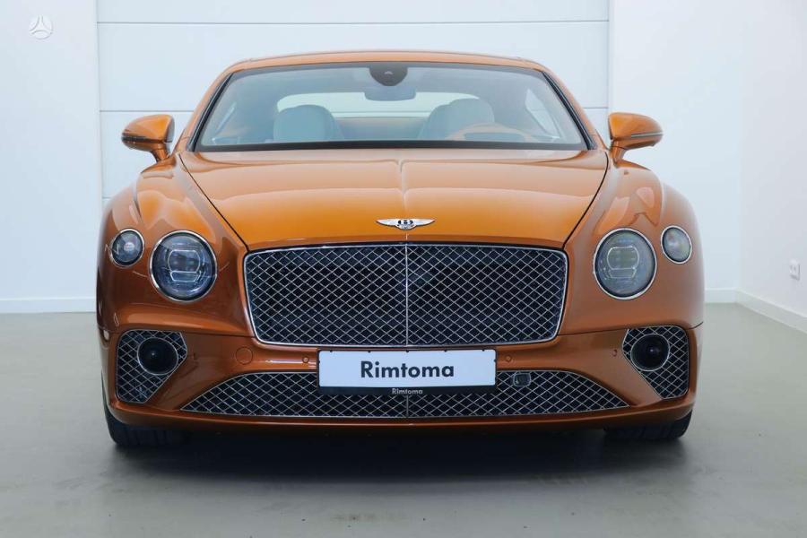 Orange Bentley continental-gt 2019 in Vilnius, with an engine capacity of 4.00 L and mileage of 61 thousand km for 129990 €, photo 6 on AUTOMOTO.COM.LV