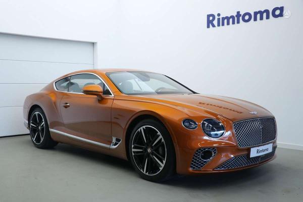 Orange Bentley continental-gt 2019 in Vilnius, with an engine capacity of 4.00 L and mileage of 61 thousand km for 129990 €, photo 1 on AUTOMOTO.COM.LV