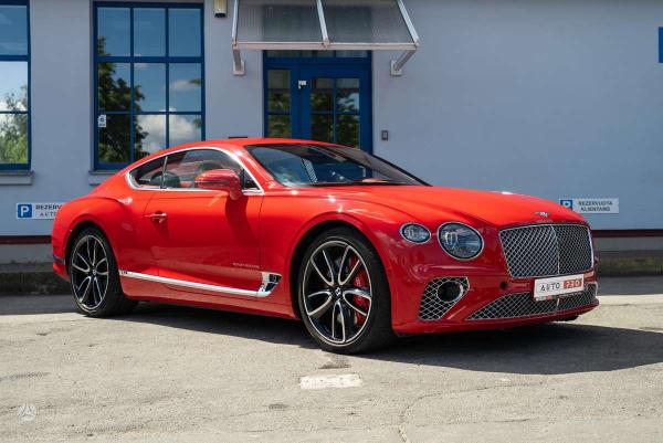 Sarkans Bentley continental-gt 2019 Viļņa, ar dzinēja tilpumu 5.95 L un nobraukumu 26 tūkst. km par 120000 €, foto 1 vietnē AUTOMOTO.COM.LV