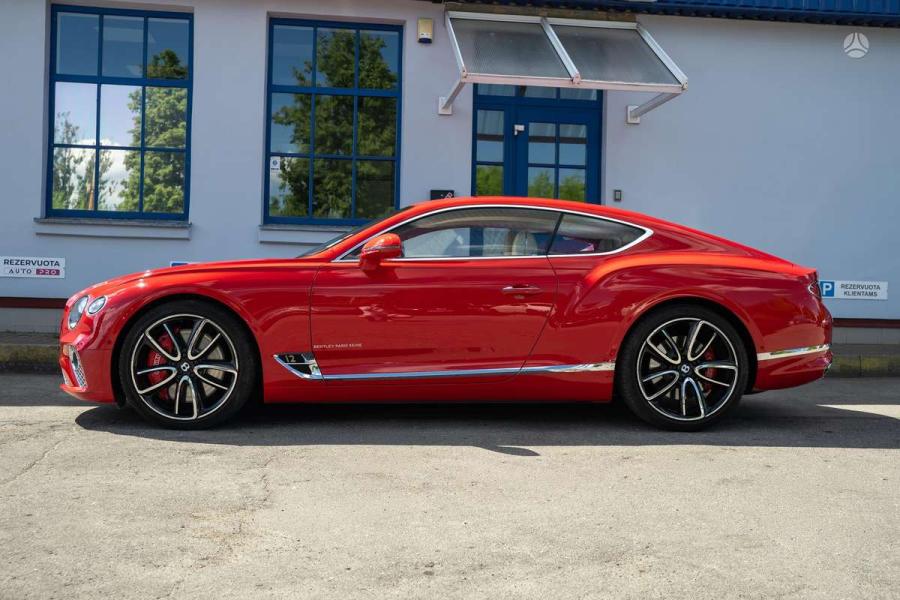 Sarkans Bentley continental-gt 2019 Viļņa, ar dzinēja tilpumu 5.95 L un nobraukumu 26 tūkst. km par 120000 €, foto 8 vietnē AUTOMOTO.COM.LV