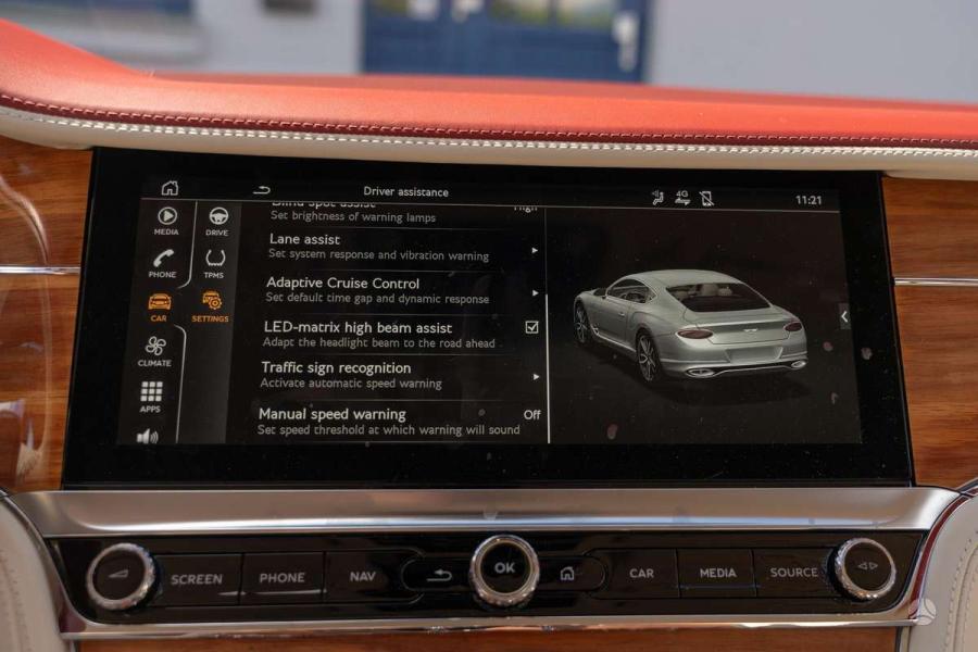 Sarkans Bentley continental-gt 2019 Viļņa, ar dzinēja tilpumu 5.95 L un nobraukumu 26 tūkst. km par 120000 €, foto 16 vietnē AUTOMOTO.COM.LV