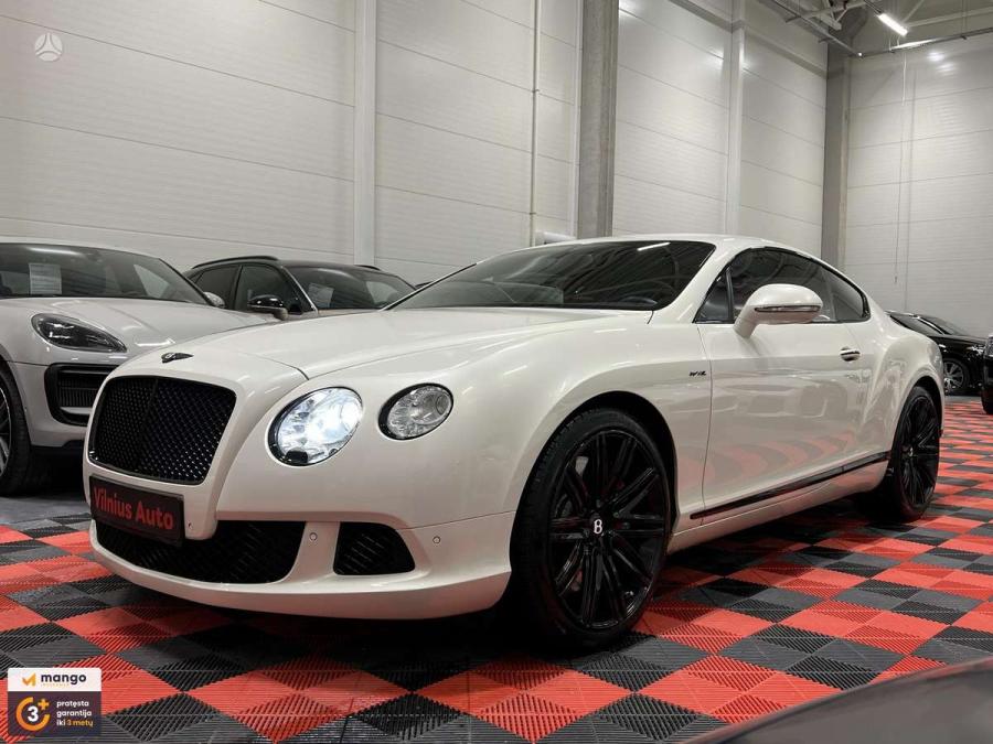 White Bentley continental-gt 2014 in Vilnius, with an engine capacity of 6.00 L and mileage of 53 thousand km for 58990 €, photo 1 on AUTOMOTO.COM.LV