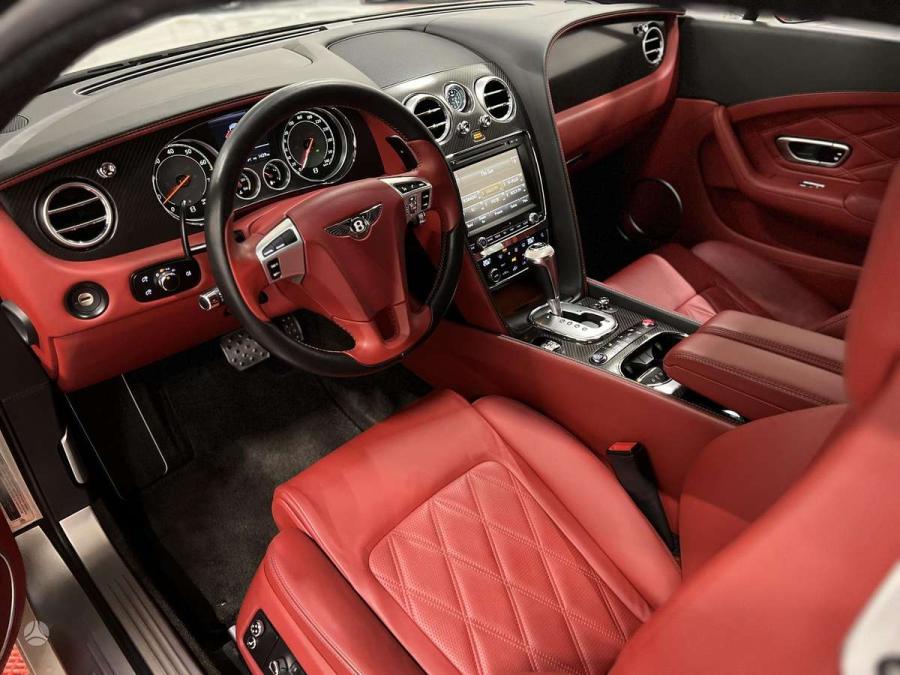 White Bentley continental-gt 2014 in Vilnius, with an engine capacity of 6.00 L and mileage of 53 thousand km for 58990 €, photo 17 on AUTOMOTO.COM.LV