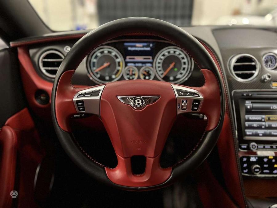 White Bentley continental-gt 2014 in Vilnius, with an engine capacity of 6.00 L and mileage of 53 thousand km for 58990 €, photo 27 on AUTOMOTO.COM.LV