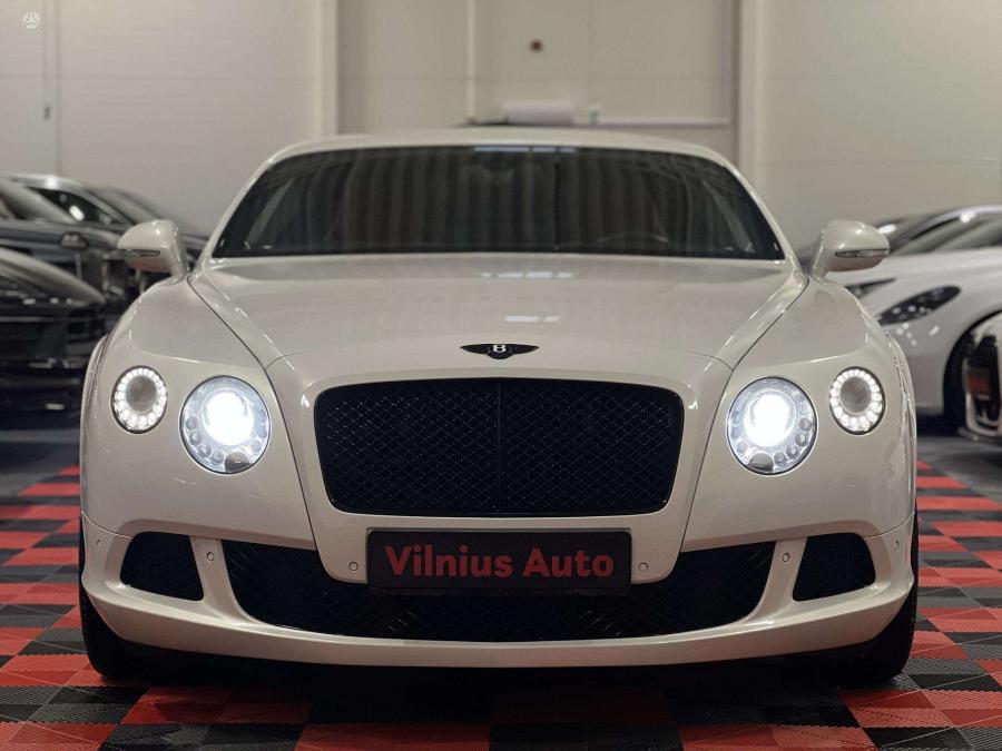 White Bentley continental-gt 2014 in Vilnius, with an engine capacity of 6.00 L and mileage of 53 thousand km for 52990 €, photo 3 on AUTOMOTO.COM.LV