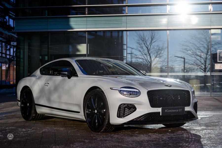 White Bentley continental-gt 2025 in Vilnius, with an engine capacity of 4.00 L and mileage of 20 thousand km for 333800 €, photo 3 on AUTOMOTO.COM.LV