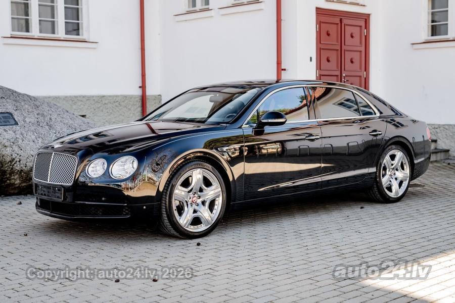 Melns Bentley flying-spur 2014 Tallina, ar dzinēja tilpumu 4.00 L un nobraukumu 6 tūkst. km par 84350 €, foto 1 vietnē AUTOMOTO.COM.LV