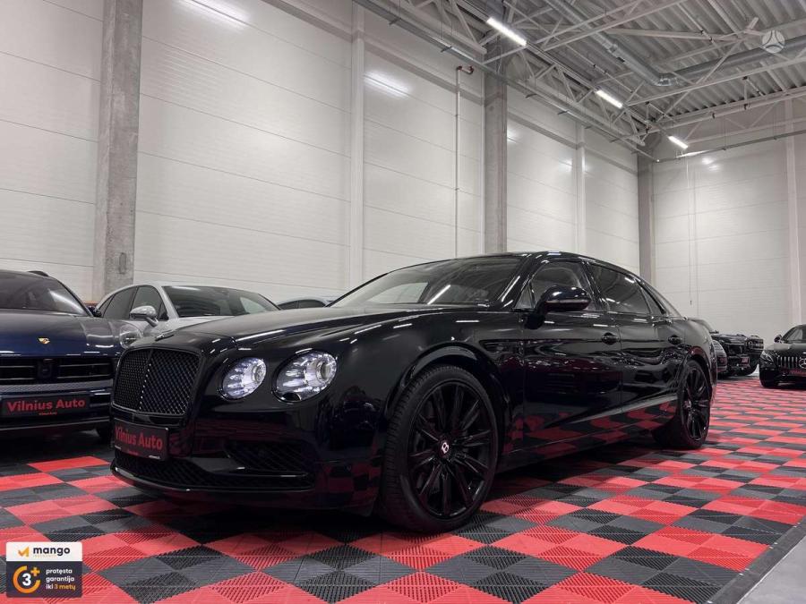 Melns Bentley flying-spur 2014 Viļņa, ar dzinēja tilpumu 6.00 L un nobraukumu 196 tūkst. km par 44999 €, foto 1 vietnē AUTOMOTO.COM.LV
