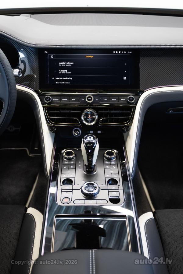 Black Bentley flying-spur 2026 in Tallinn, with an engine capacity of 4.00 L and mileage of 0 thousand km for 362479 €, photo 8 on AUTOMOTO.COM.LV