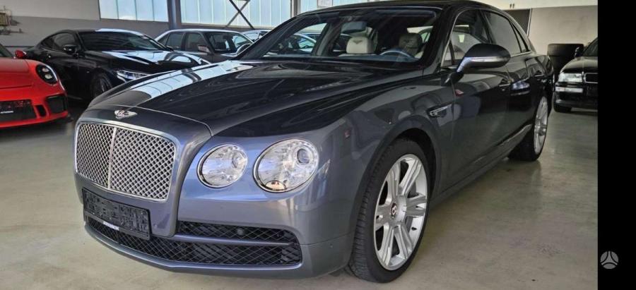 Pelēks Bentley flying-spur 2015 Molėtai, ar dzinēja tilpumu 4.00 L un nobraukumu 100 tūkst. km par 69900 €, foto 2 vietnē AUTOMOTO.COM.LV