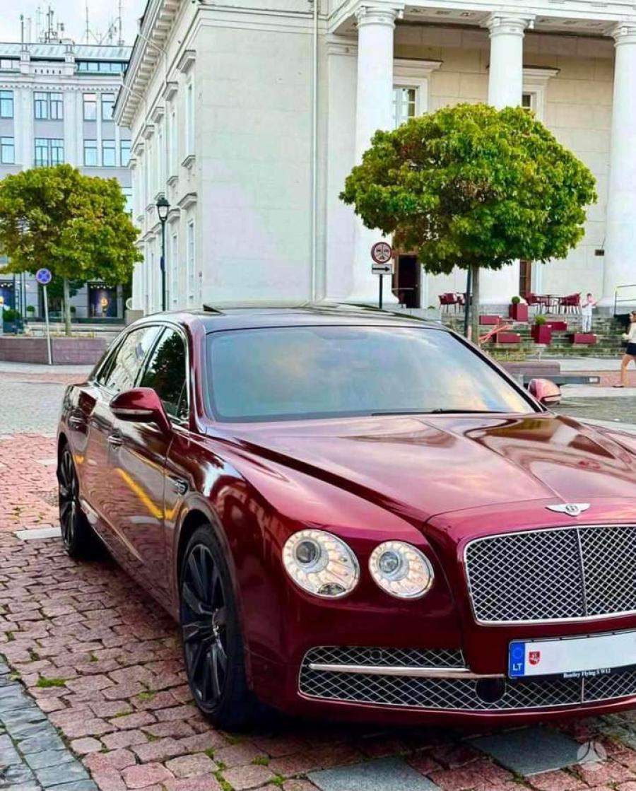 Sarkans Bentley flying-spur 2017 Viļņa, ar dzinēja tilpumu 6.00 L un nobraukumu 99 tūkst. km par 83500 €, foto 3 vietnē AUTOMOTO.COM.LV