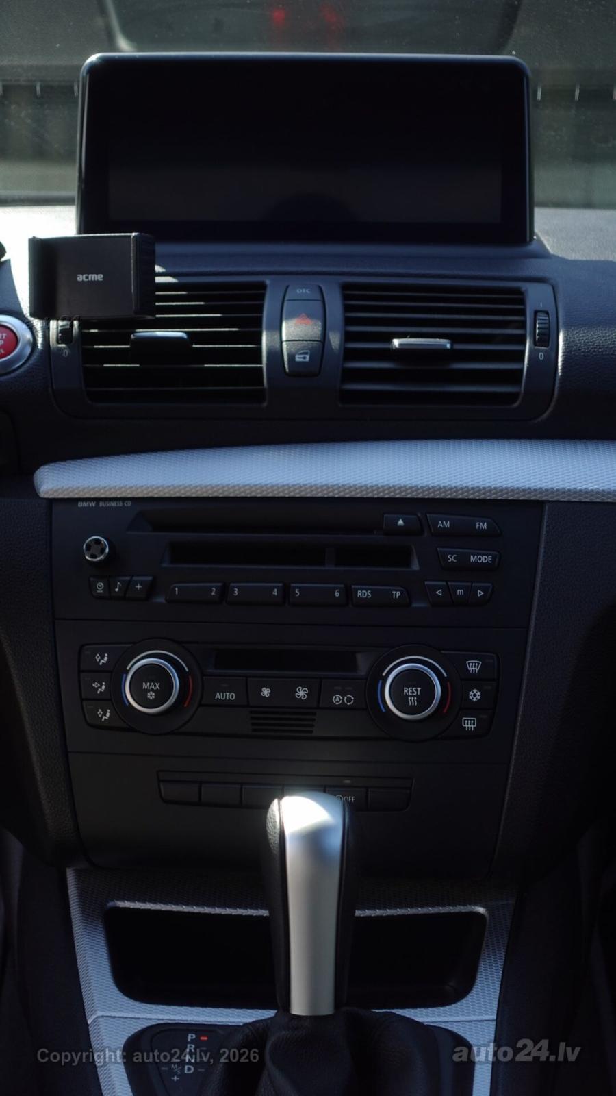 Black BMW 1-series 2008 in Tallinn, with an engine capacity of 3.50 L and mileage of 260 thousand km for 14999 €, photo 22 on AUTOMOTO.COM.LV