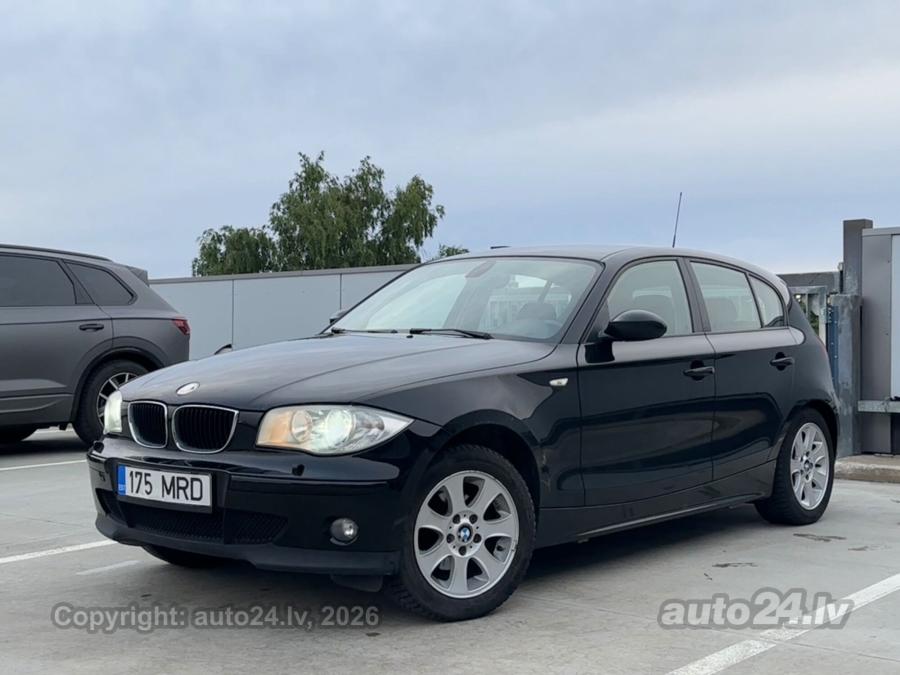 Black BMW 1-series 2005 in Tallinn, with an engine capacity of 1.60 L and mileage of 307 thousand km for 2400 €, photo 1 on AUTOMOTO.COM.LV