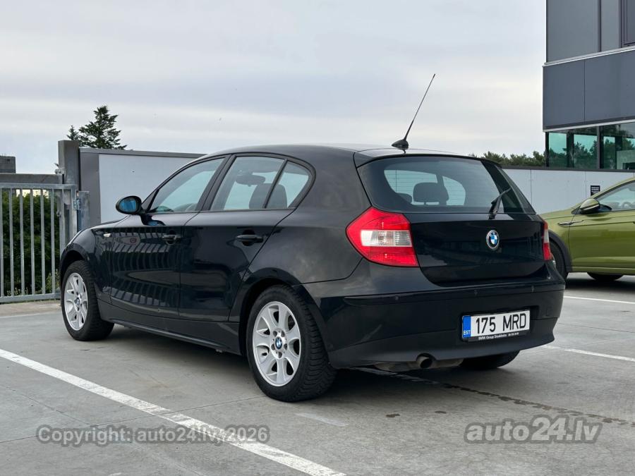 Black BMW 1-series 2005 in Tallinn, with an engine capacity of 1.60 L and mileage of 307 thousand km for 2400 €, photo 5 on AUTOMOTO.COM.LV
