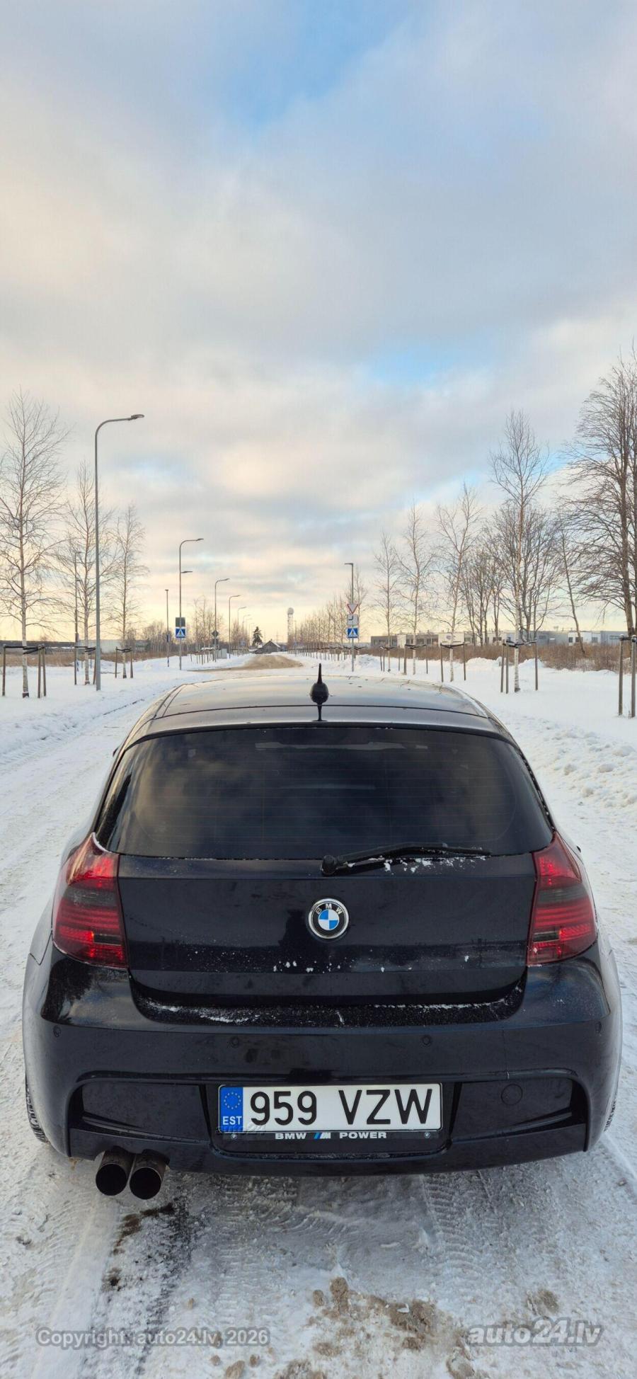 Black BMW 1-series 2007 in Tallinn, with an engine capacity of 2.00 L and mileage of 310 thousand km for 4999 €, photo 5 on AUTOMOTO.COM.LV