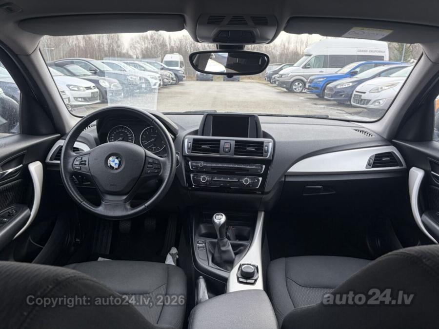 Black BMW 1-series 2017 in Viljandi, with an engine capacity of 1.50 L and mileage of 107 thousand km for 9990 €, photo 5 on AUTOMOTO.COM.LV