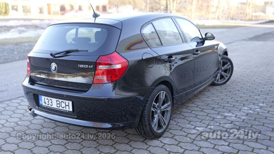 Black BMW 1-series 2008 in Tallinn, with an engine capacity of 2.00 L and mileage of 231 thousand km for 4900 €, photo 17 on AUTOMOTO.COM.LV