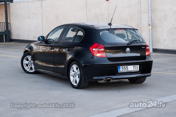 Black BMW 1-series 2008 in Tallinn, with an engine capacity of 1.60 L and mileage of 117 thousand km for 3499 €, photo 4 on AUTOMOTO.COM.LV