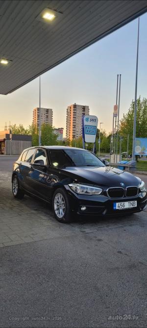 Black BMW 1-series 2016 in Tallinn, with an engine capacity of 1.50 L and mileage of 247 thousand km for 8550 €, photo 2 on AUTOMOTO.COM.LV