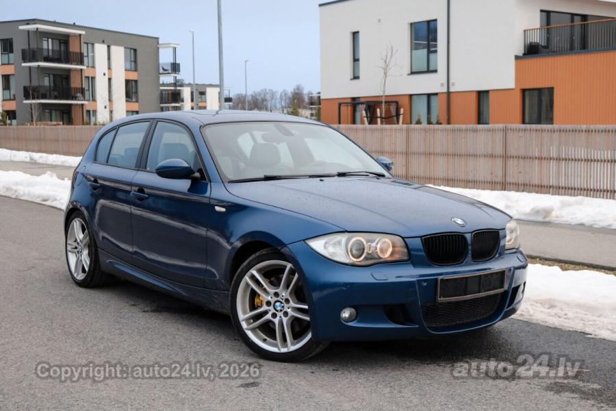 Blue BMW 1-series 2008 in Tallinn, with an engine capacity of 2.00 L and mileage of 260 thousand km for 6850 €, photo 2 on AUTOMOTO.COM.LV