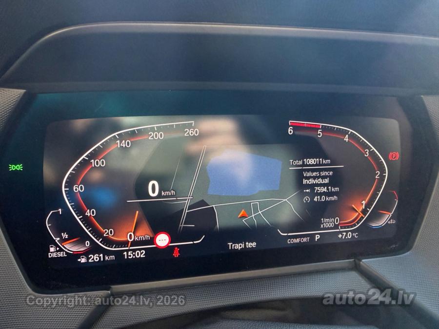 Blue BMW 1-series 2019 in Tallinn, with an engine capacity of 2.00 L and mileage of 109 thousand km for 23800 €, photo 18 on AUTOMOTO.COM.LV