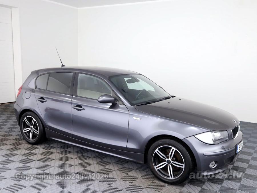 Grey BMW 1-series 2005 in Tallinn, with an engine capacity of 2.00 L and mileage of 123 thousand km for 2499 €, photo 1 on AUTOMOTO.COM.LV