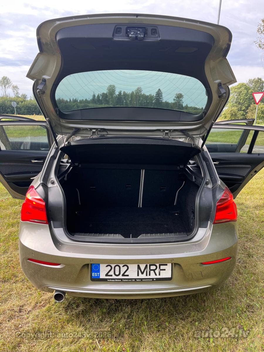 Grey BMW 1-series 2017 in Tallinn, with an engine capacity of 2.00 L and mileage of 135 thousand km for 13990 €, photo 12 on AUTOMOTO.COM.LV
