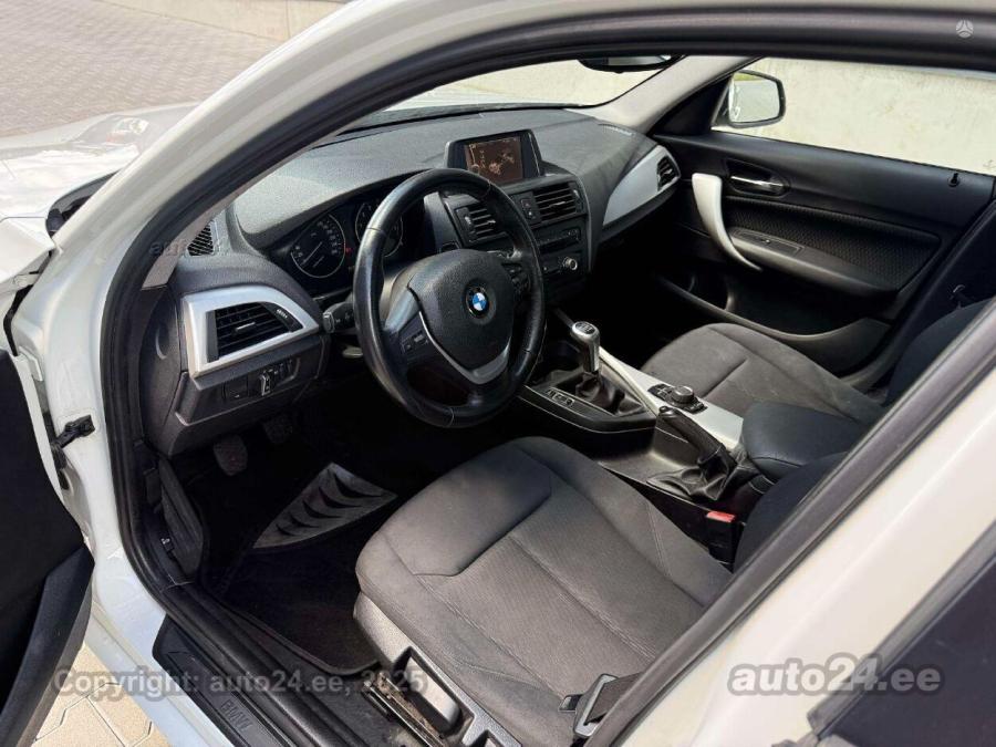 White BMW 1-series 2013 in Tallinn, with an engine capacity of 1.60 L and mileage of 210 thousand km for 4950 €, photo 8 on AUTOMOTO.COM.LV