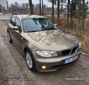 Yellow BMW 1-series 2005 in Tallinn, with an engine capacity of 2.00 L and mileage of 159 thousand km for 3790 €, photo  on AUTOMOTO.COM.LV