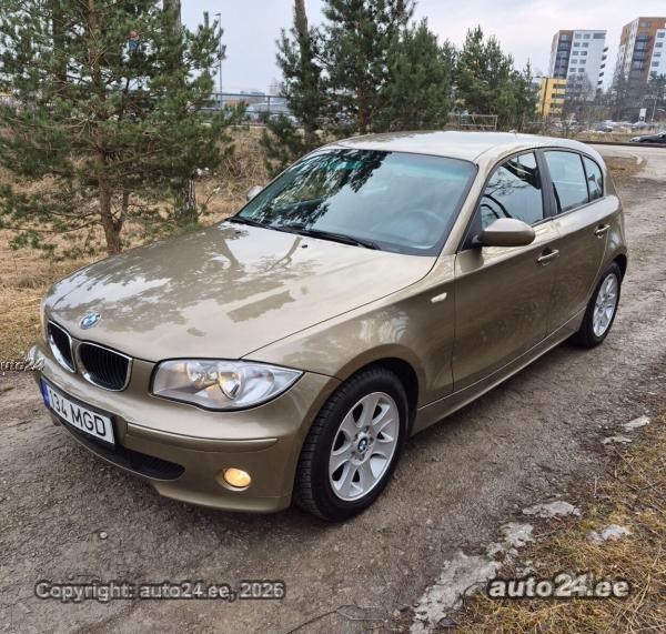 Yellow BMW 1-series 2005 in Tallinn, with an engine capacity of 2.00 L and mileage of 159 thousand km for 3590 €, photo 3 on AUTOMOTO.COM.LV