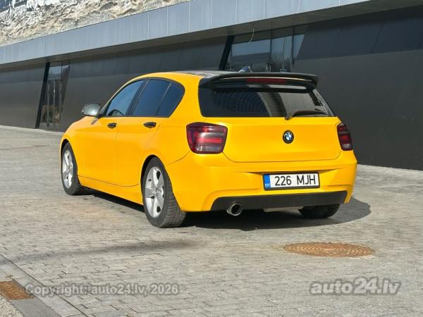 Yellow BMW 1-series 2012 in Tallinn, with an engine capacity of 1.60 L and mileage of 237 thousand km for 6200 €, photo 5 on AUTOMOTO.COM.LV