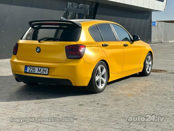 Yellow BMW 1-series 2012 in Tallinn, with an engine capacity of 1.60 L and mileage of 237 thousand km for 6200 €, photo 7 on AUTOMOTO.COM.LV