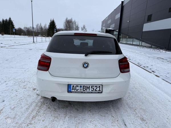 White BMW 114 2012 in Panevezys, with an engine capacity of 1.60 L and mileage of 218 thousand km for 4900 €, photo 7 on AUTOMOTO.COM.LV