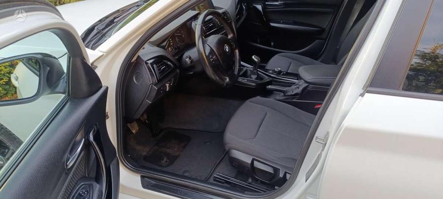 White BMW 114 2014 in Kaunas, with an engine capacity of 1.60 L and mileage of 204 thousand km for 5399 €, photo 10 on AUTOMOTO.COM.LV