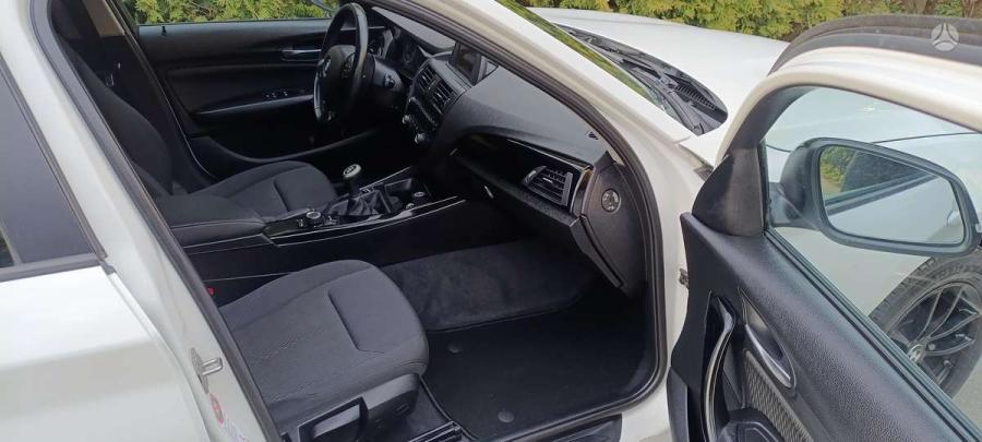 White BMW 114 2014 in Kaunas, with an engine capacity of 1.60 L and mileage of 204 thousand km for 5399 €, photo 13 on AUTOMOTO.COM.LV