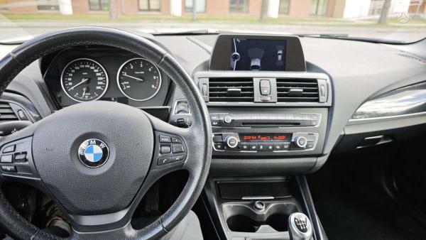 White BMW 114 2014 in Marijampole, with an engine capacity of 1.60 L and mileage of 154 thousand km for 5450 €, photo 8 on AUTOMOTO.COM.LV