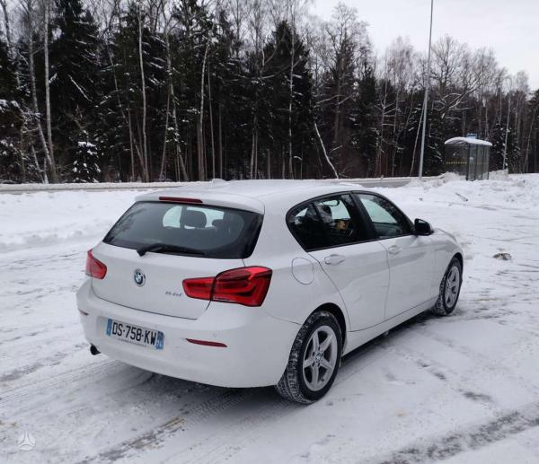 White BMW 114 2015 in Klaipeda, with an engine capacity of 1.60 L and mileage of 215 thousand km for 6900 €, photo 5 on AUTOMOTO.COM.LV