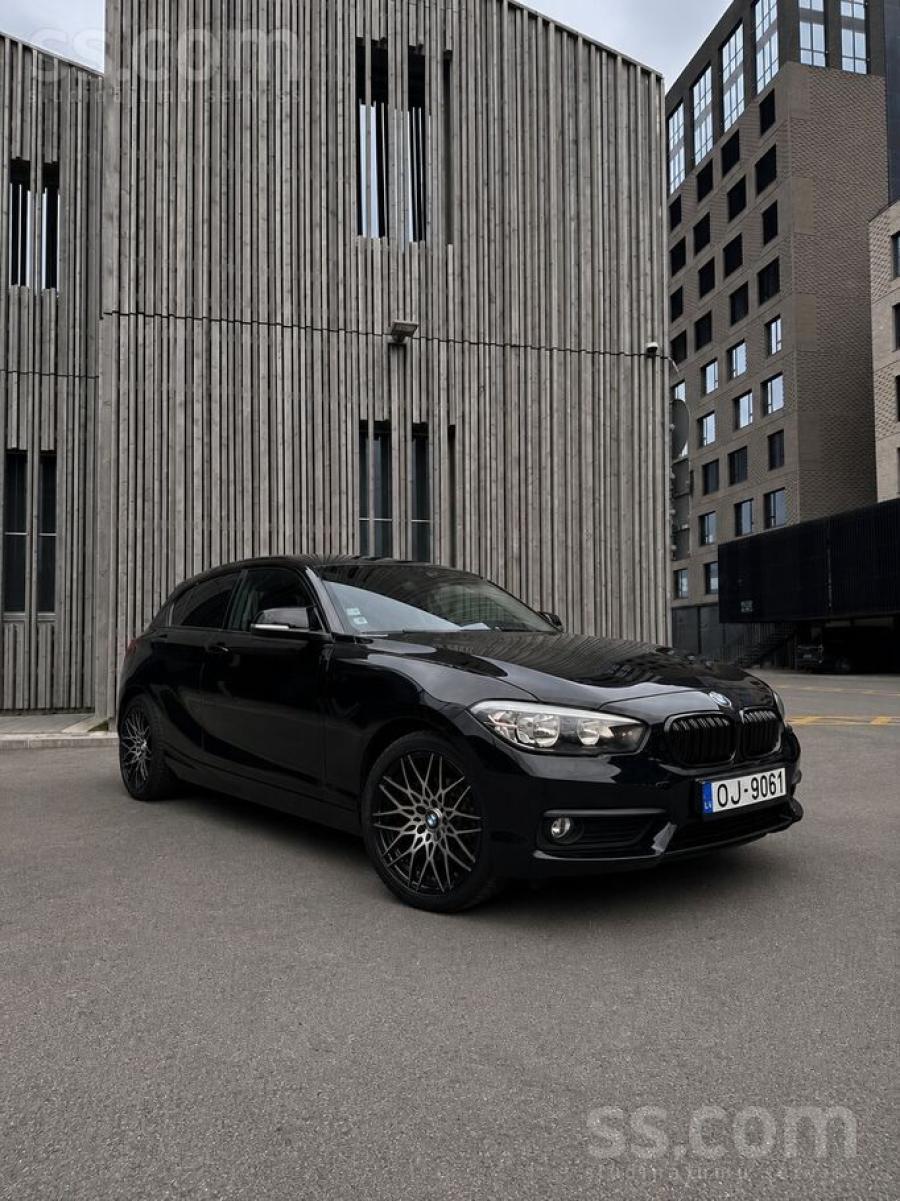 Black BMW 116 2015 in Riga, with an engine capacity of 1.50 L and mileage of 138 thousand km for 8100 €, photo 1 on AUTOMOTO.COM.LV