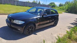 Black BMW 116 2005 in Vilnius, with an engine capacity of 1.60 L and mileage of 215 thousand km for 1550 €, photo 9 on AUTOMOTO.COM.LV
